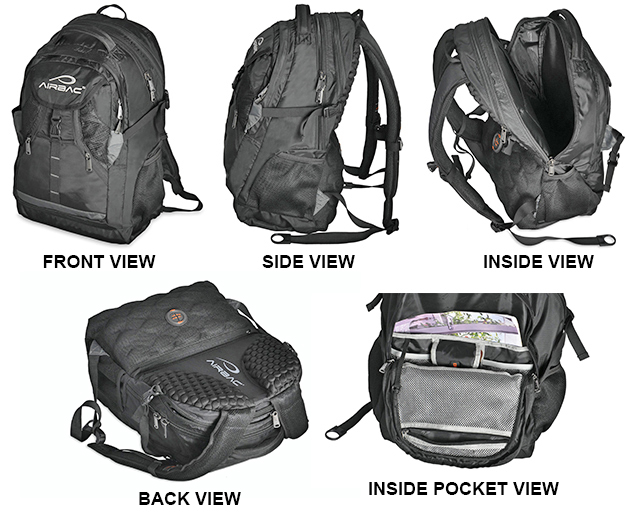 E92383 Airbac Airtech Black Multi Function Backpacks