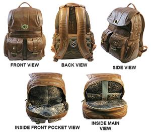 Airbac Uptown Brown Fashionable Backpacks - Soccer Equipment and Gear