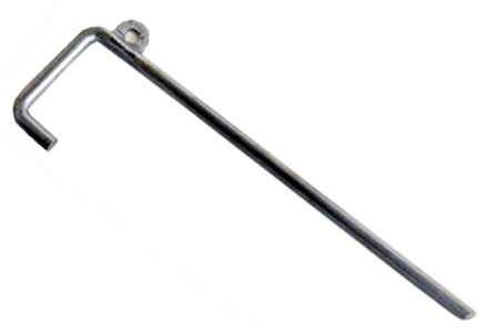 Fold-A-Goal Soccer Goal Steel Hook With Eyelet - Soccer Equipment and Gear