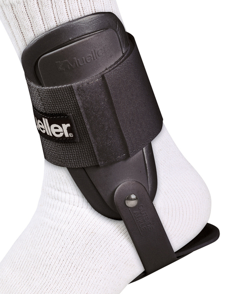 E92918 Mueller Lite Padded Semi-Rigid Shell Ankle Brace