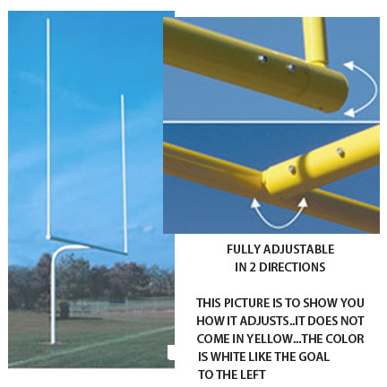 Official H.S. Football White Goal Post 5' or 6' - Football Equipment ...