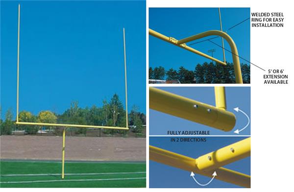 Official H.S. Football Yellow Goal Post 5' or 6' - Football Equipment ...