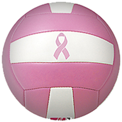 Baden NBCF Mini Size Pink Ribbon Volleyballs - Volleyball Equipment and ...