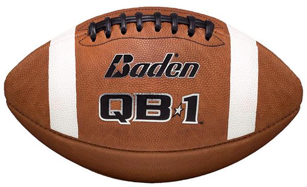 Baden QB1 NFHS Premium Leather Footballs - Football Equipment and Gear
