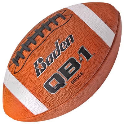Baden QB1 Deuce NFHS Leather Footballs - Football Equipment and Gear