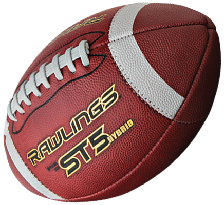 Rawlings ST5H Hybrid NCAA/NFHS Official Footballs - Football Equipment ...