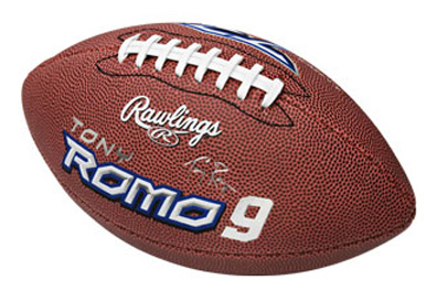Rawlings Tony Romo Brown Junior Footballs - Football Equipment and Gear