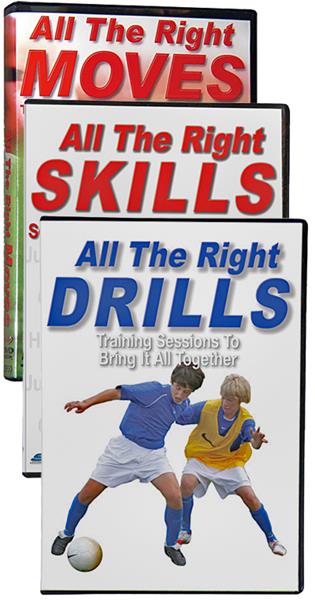 SLS Right Moves, Skills, Drills Soccer DVDs (Set) - Soccer Equipment ...