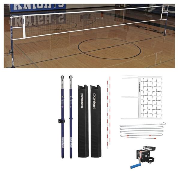 Porter Athletic Powr-Steel Volleyball Package - Volleyball Equipment ...
