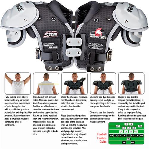 Rawlings Spartan SPTNYF Football Shoulder Pads - Football Equipment and ...