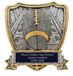 Football Shield Resin Trophys Trophies RESIN-SHF - Football Equipment ...