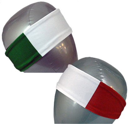 Svforza Italy Country Flag Headbands - Soccer Equipment and Gear