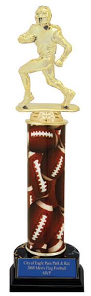 Hasty Awards Custom Football Column Trophies - Football Equipment and Gear