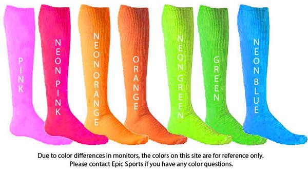 Fluorescent Patriot Soccer Socks - Soccer Equipment and Gear