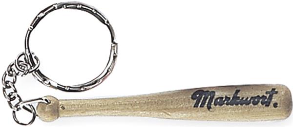 Markwort Miniature Wood Bat w/Logo Keychains - Baseball Equipment & Gear