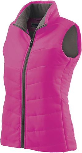 Womens Lightweight Quilted Vest (Scarlet,Graphite,Power Pink,Royal)