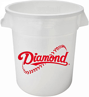 Diamond Big League 10 Gallon Baseball Bucket - Baseball Equipment & Gear