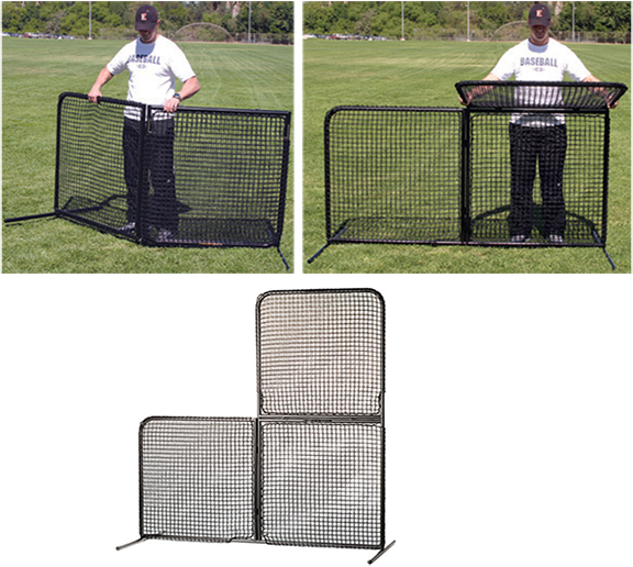 E98672 Easton 7' Collapsible Baseball L-Screen