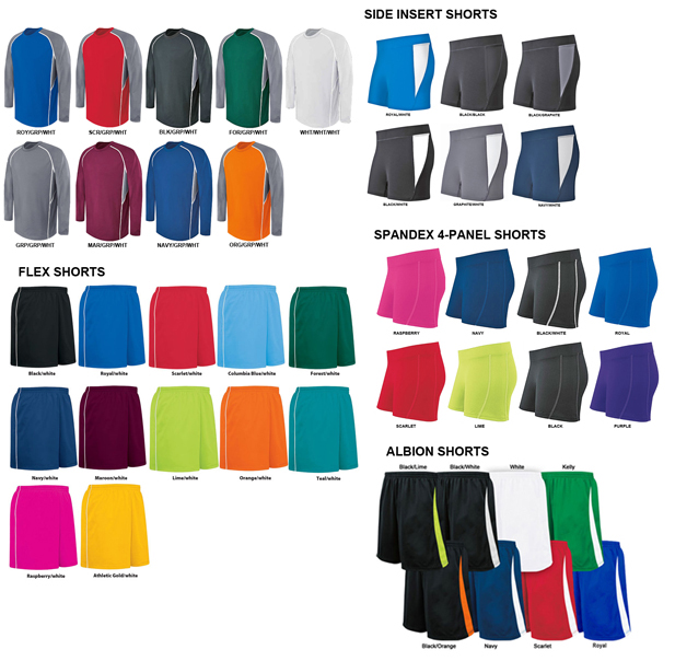 E99577 High 5 EVOLUTION LS Volleyball Jersey Uniform Kits