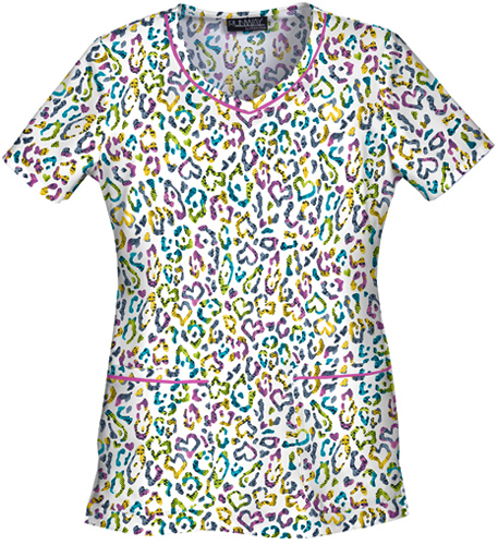Runway Women's Snake, Rattle, & Roll Scrub Top - Cheerleading Equipment ...