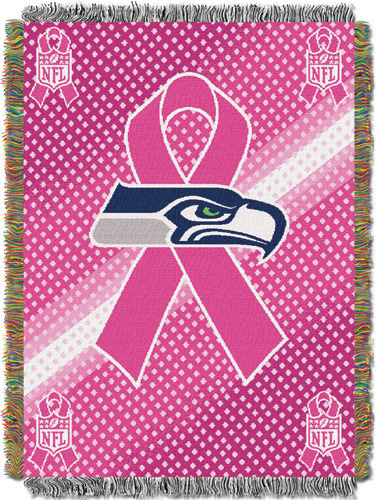NFL Seahawks Breast Cancer Aware Tapestry Throw - Fan Gear
