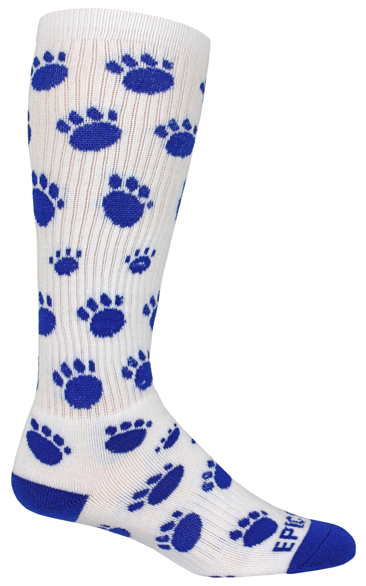 E129416 ANIMAL PAW TRACKS - Cute Novelty Fun Design Kneehigh/OTC Socks PAIR