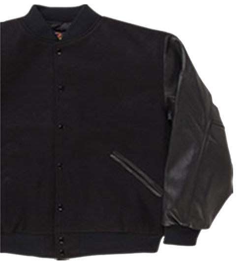 E13432 Game Sportswear Varsity Wool Leather Jacket