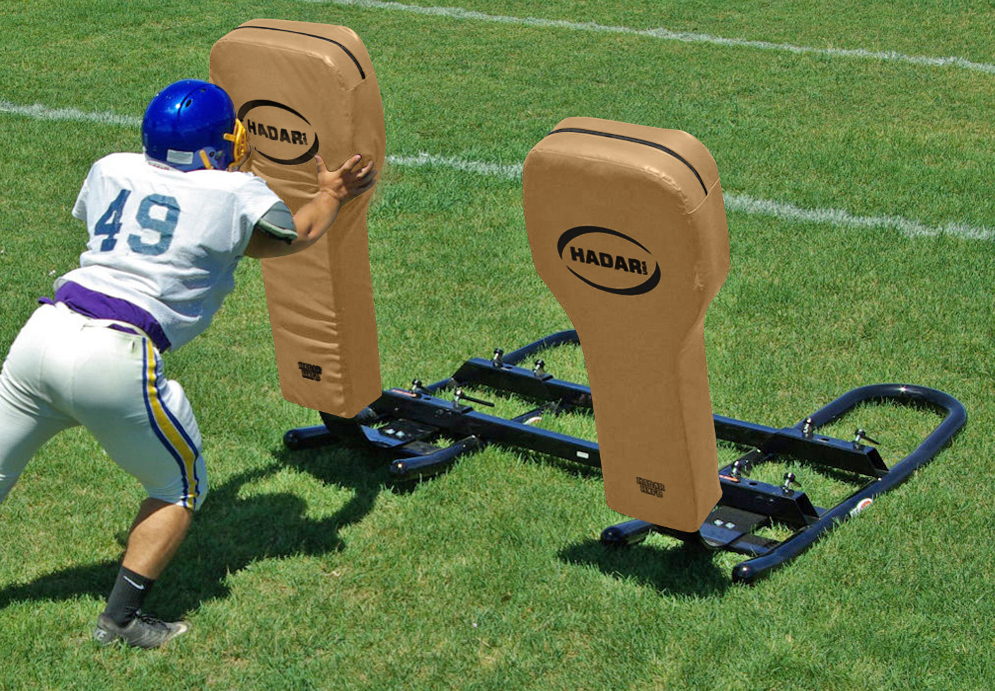 E121114 Hadar 2-Man Football Blocking Sled Full Body Pads
