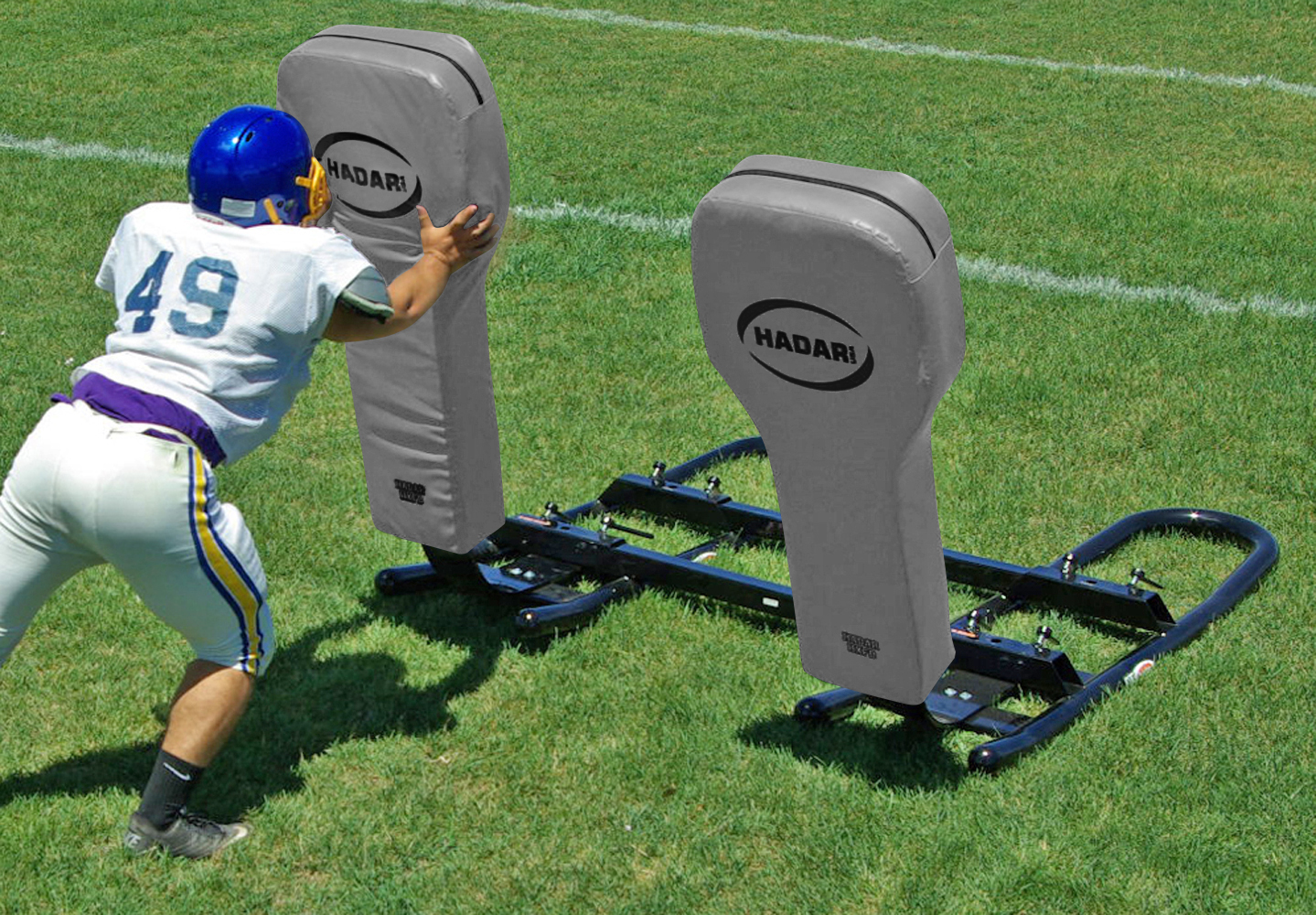 E121114 Hadar 2-Man Football Blocking Sled Full Body Pads