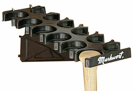 E10258 Markwort Baseball Bat Racks for Pegboard Walls