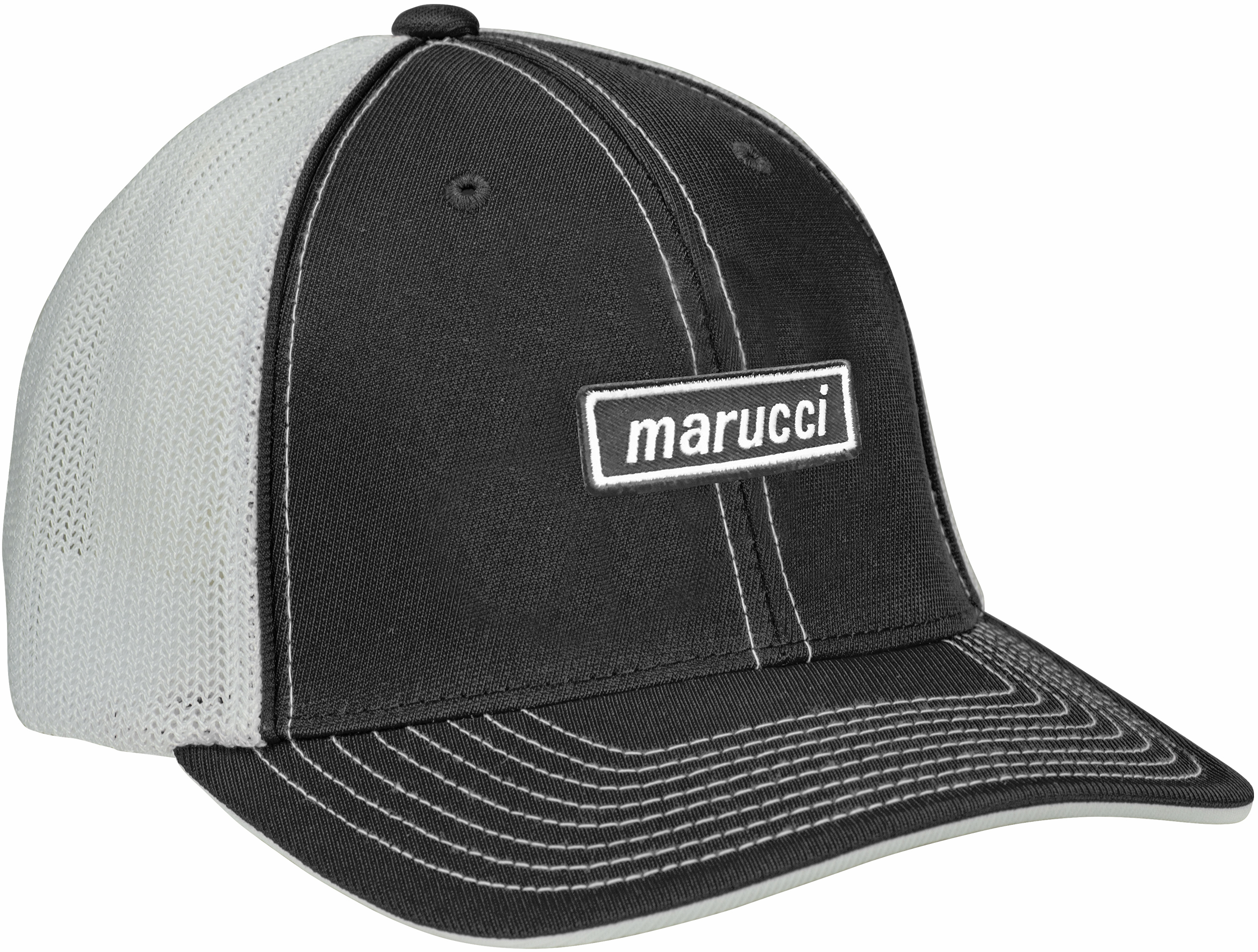 E128243 Marucci Logo Patch Adjustable Snapback Trucker Hat