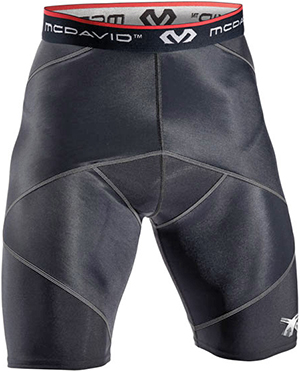 E90830 McDavid Cross Compression Short With Hip Spica