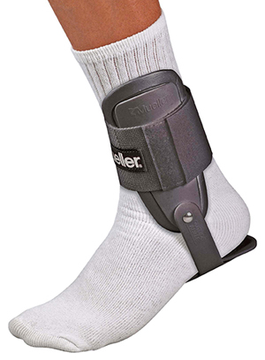 E92918 Mueller Lite Padded Semi-Rigid Shell Ankle Brace