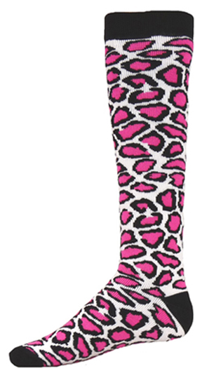E16179 Red Lion Leopard Print Athletic Socks