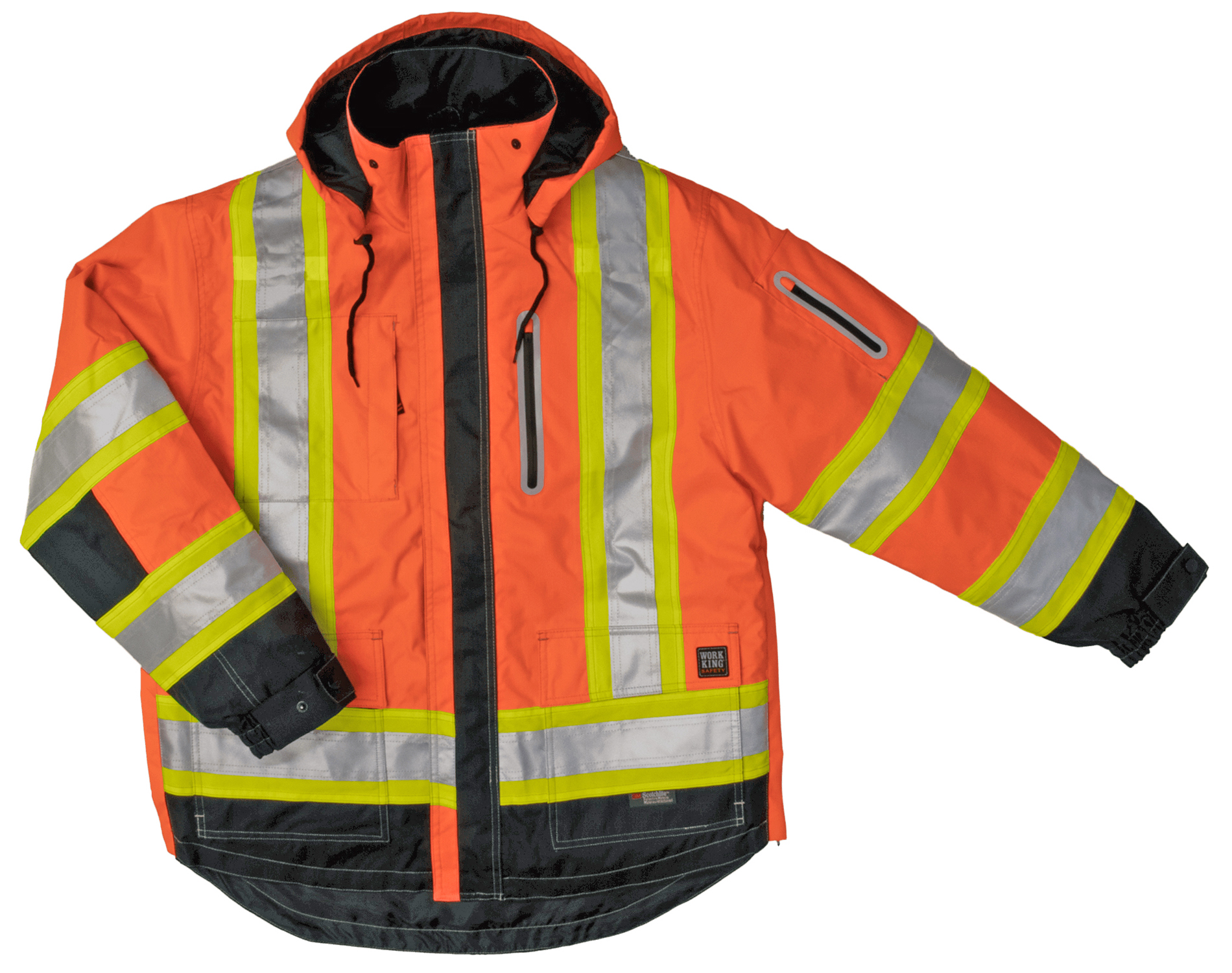E141295 Work King Adult 4-in-1 Safety Jacket
