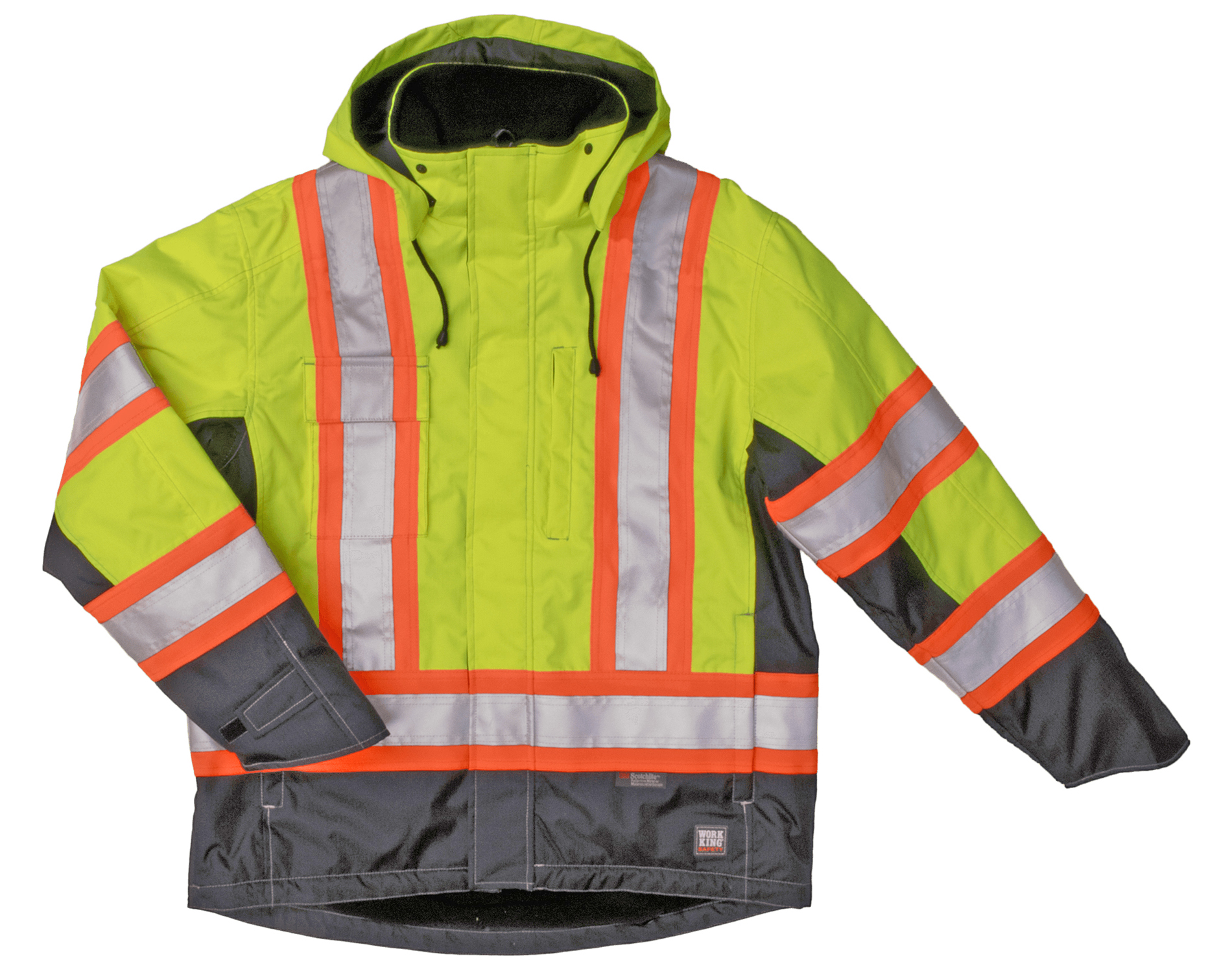 E141296 Work King Adult Fleece Lined Safety Jacket