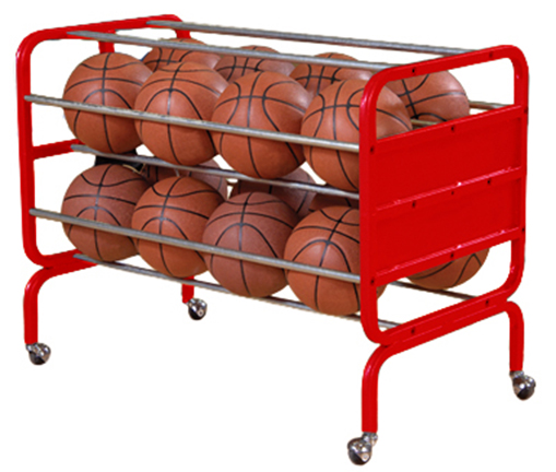 E25383 Bison 16 or 24 Heavy Duty Lockable Basketball Cart