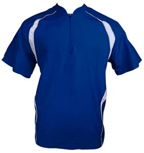E102378 A4 Polyester 1/4 Zip Baseball Batting Jacket