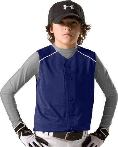 Under armour sleeveless baseball jersey store