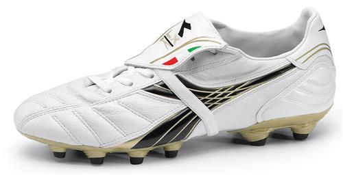 Diadora LX K MG 14 White Black Gold Soccer Cleats Epic Sports