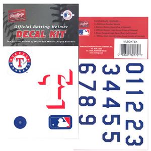 E11870 Rawlings MLB Team Decal Kits Batting Helmet Decals