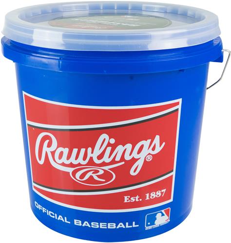 Rawlings Bucket of 24 R12U Game Baseballs Epic Sports
