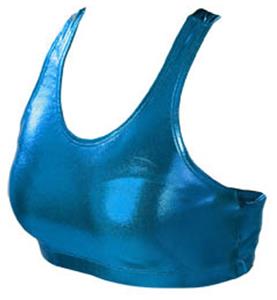 E16063 Pizzazz Cheerleaders Metallic Sports Bras