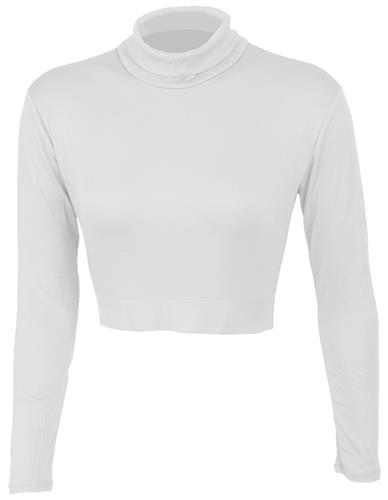 E17513 Cheerleaders Nylon Turtleneck Midriff Bodysuits