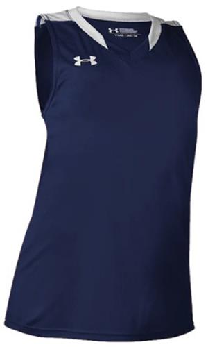 E205175 Under Armour Sleeveless Basketball Jerseys, Adult (Navy,Purple ...