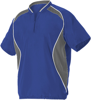 E205398 Youth Short Sleeve Baseball Lined Batters Jacket (Burnt Orange ...