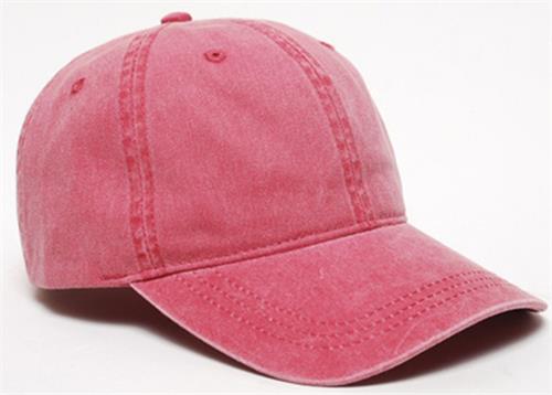 E233050 Pacific 300WC Washed Pigment Dyed Hook-&-Loop Caps (Pink,Hunter ...