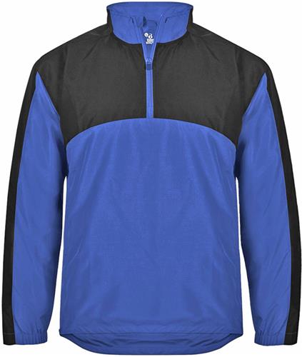 E233182 Mens 1/4 Zip Rip Stop Jacket (Black,Graphite,Navy,Red,Royal)