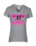 Epic Ladies Run for Cancer V-Neck Graphic T-Shirts - Soccer, Baseball ...