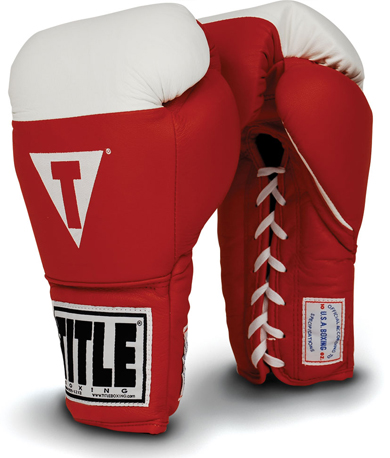 E46400 Title Boxing MMA Lace Amateur Competition Gloves